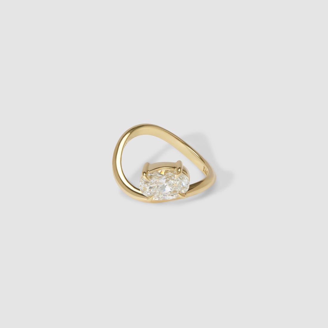 Offset Oval • Oval Diamond Engagement Ring Ready Made – Kate & Kole