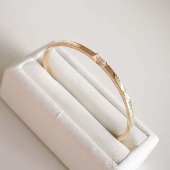 Baguette Bangle | Baguette Lab-Grown Diamond Bangle – Kate & Kole