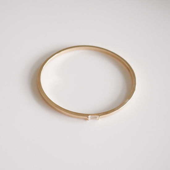Baguette Bangle | Baguette Lab-Grown Diamond Bangle – Kate & Kole