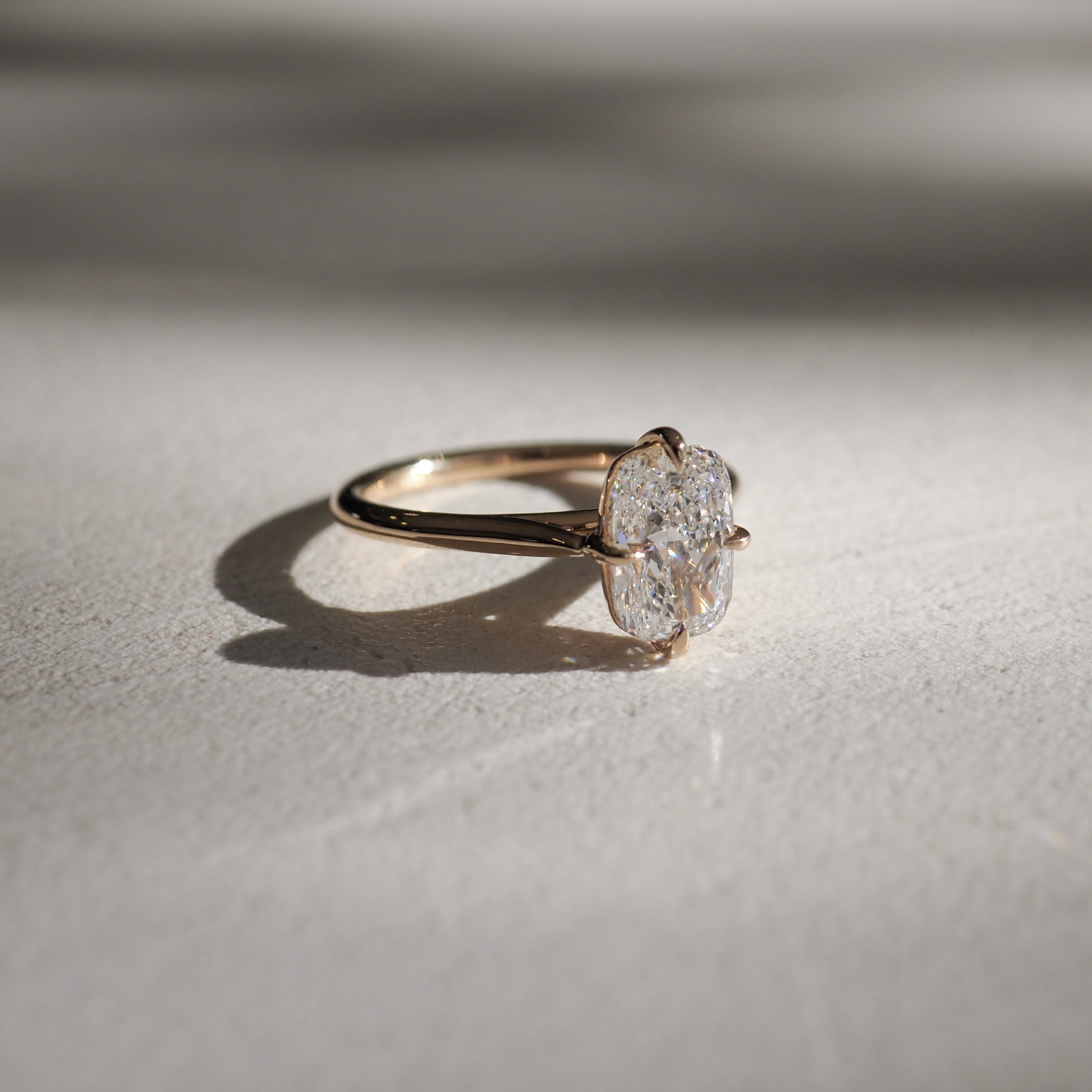 Kali | Elongated Cushion Lab-Grown Diamond Engagement Ring – Kate & Kole