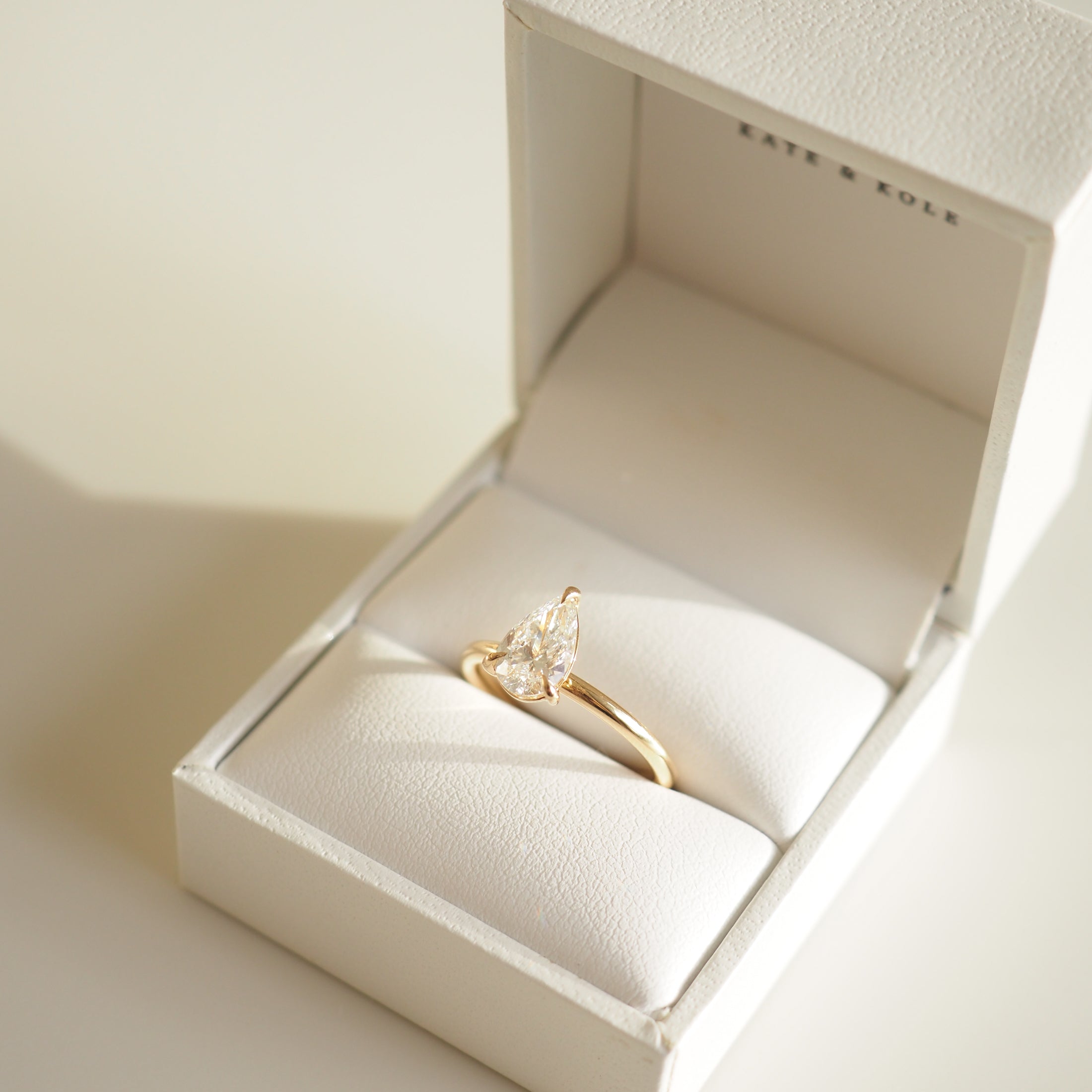 Lyla | Pear Diamond Engagement Ring Ready Made – Kate & Kole