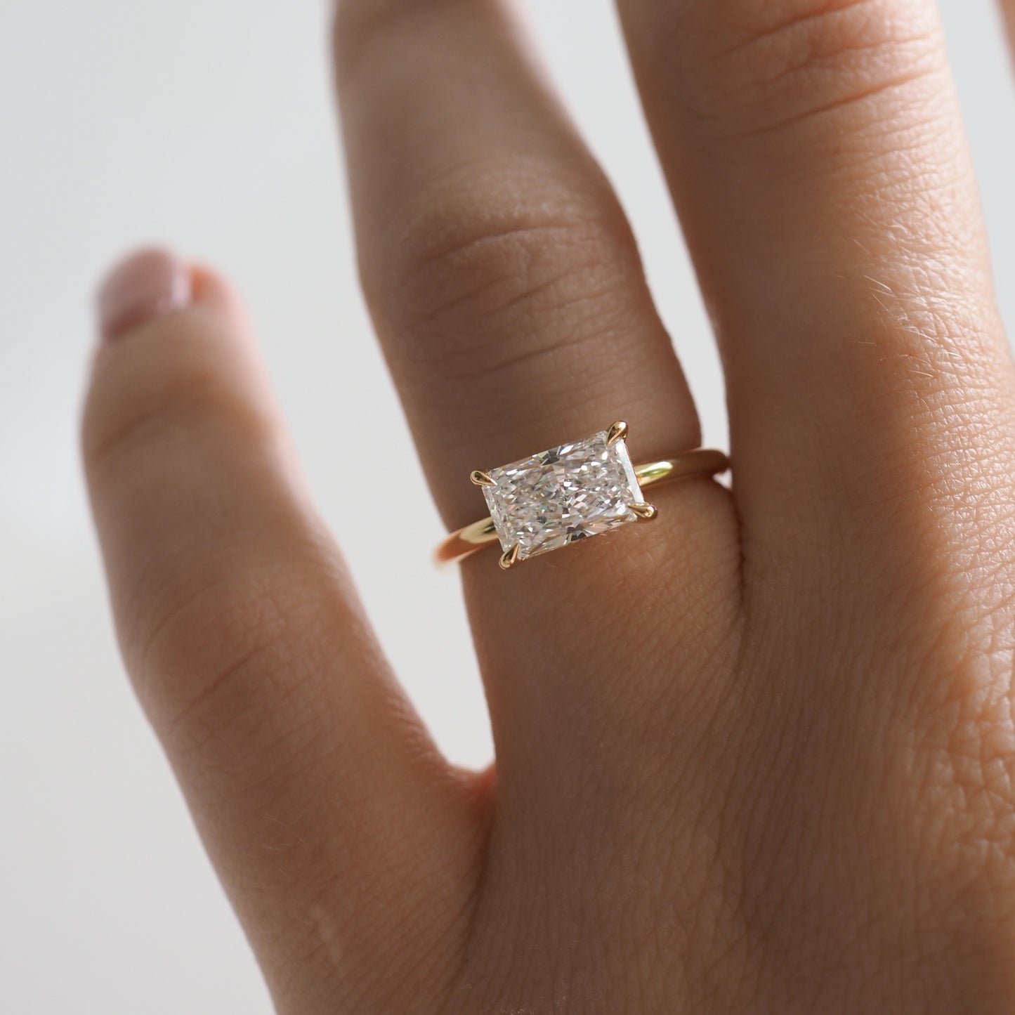 Rai | Radiant Lab-Grown Diamond Engagement Ring – Kate & Kole