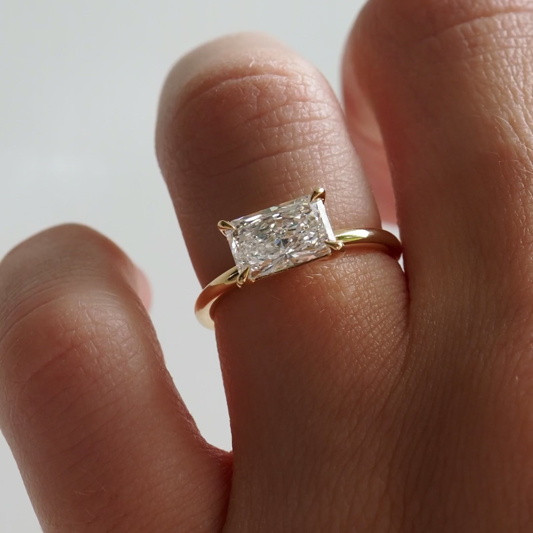Rai | Radiant Lab-Grown Diamond Engagement Ring – Kate & Kole